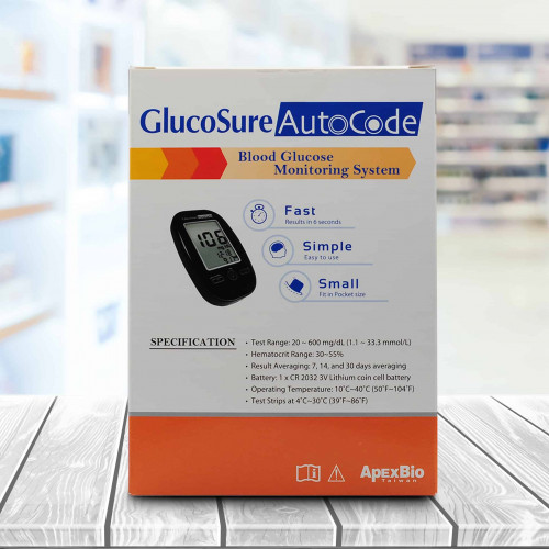 GlucoSure AutoCode Autocoding Blood Glucose Monitoring System | Isotekindo