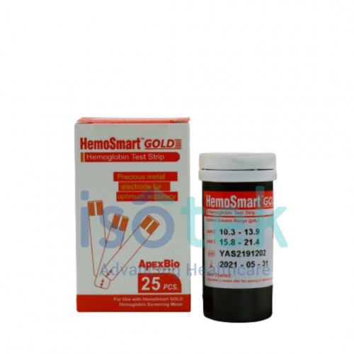 HemoSmart Gold Hemoglobin Test Strip | Isotekindo
