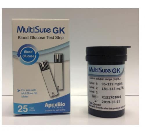 MultiSure GK Blood Glucose Test Strip | Isotekindo