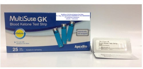 MultiSure GK Blood Ketone Test Strip | Isotekindo