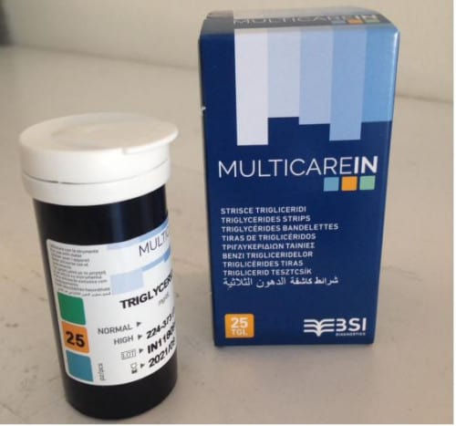 MULTICAREIN Triglycerides Strip | Isotekindo
